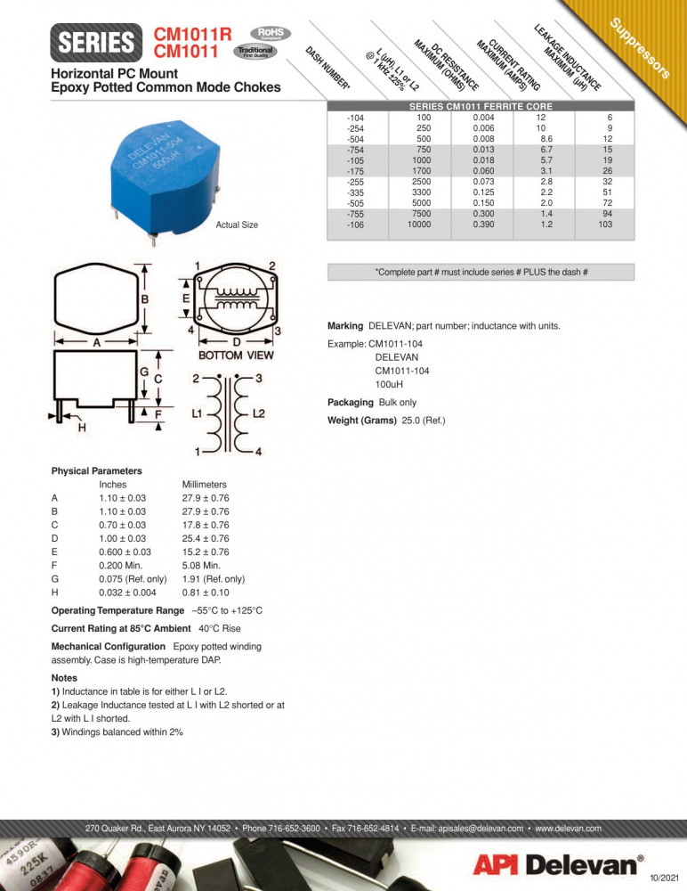 CM1011-754 technical drawing page