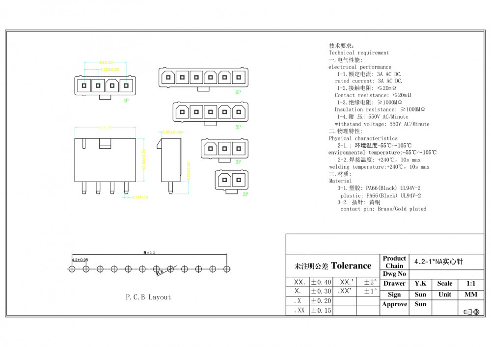 BOOMELE 4.2-1*3A technical document and PCB layout