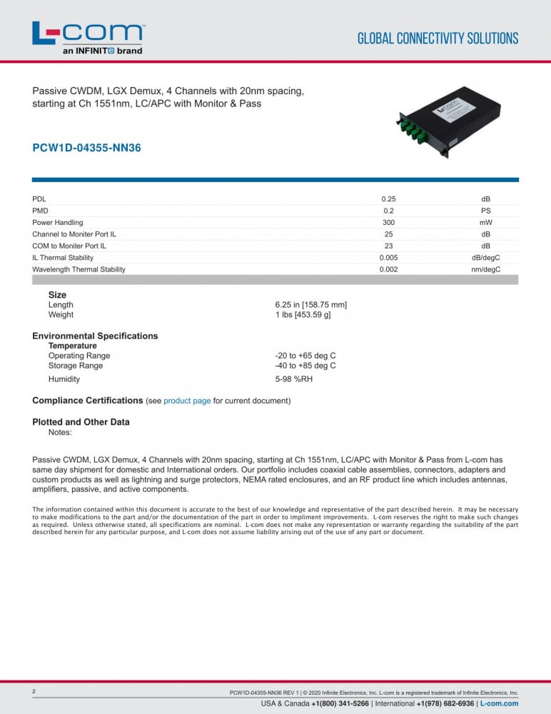 PCW1D-04355-NN36 technical document page 2