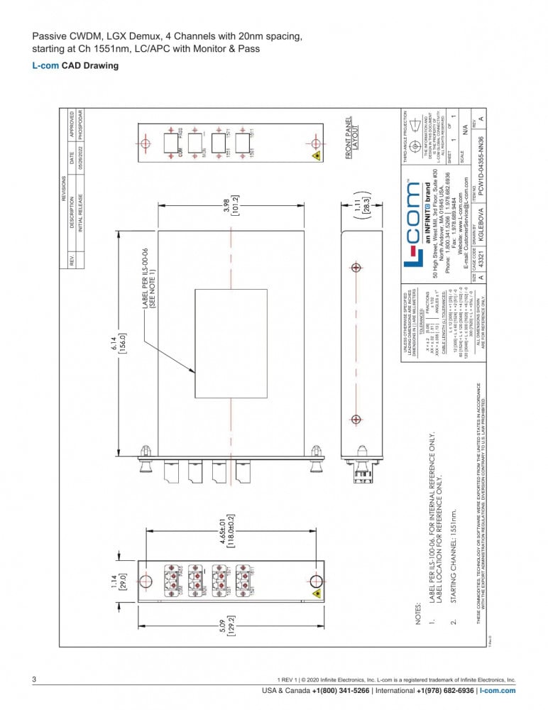 PCW1D-04355-NN36 technical document page 3