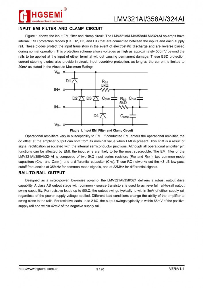 LMV358AIM/TR datasheet page 9