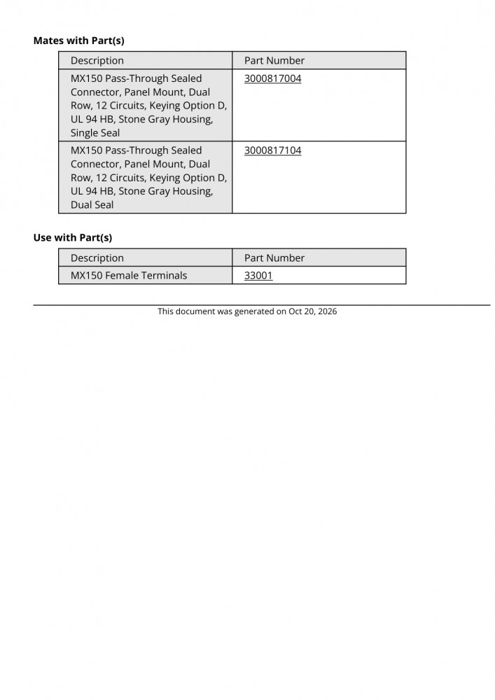Product technical document preview, page 3