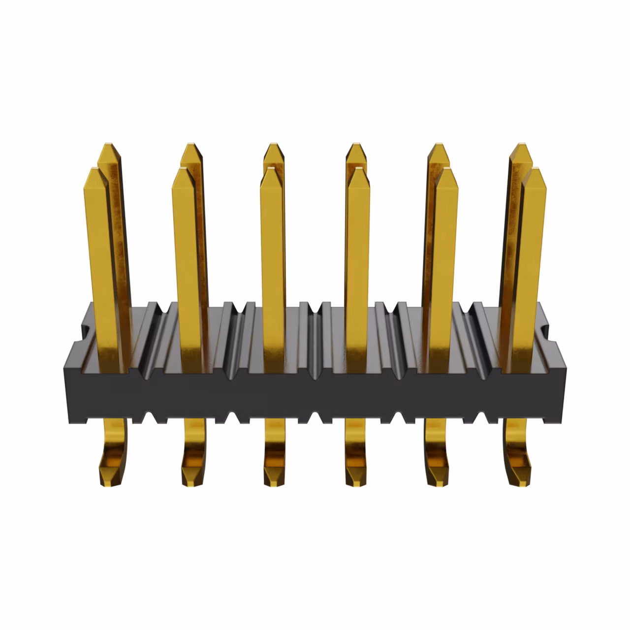 Milli-Grid Header, Vertical, Surface Mount, 12 Circuits, 0.05µm Gold (Au) Plating, Mating Pin Length 4.57mm, Tray, Lead-Free for sale