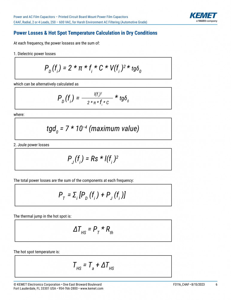 KEMET C4AF datasheet page 6