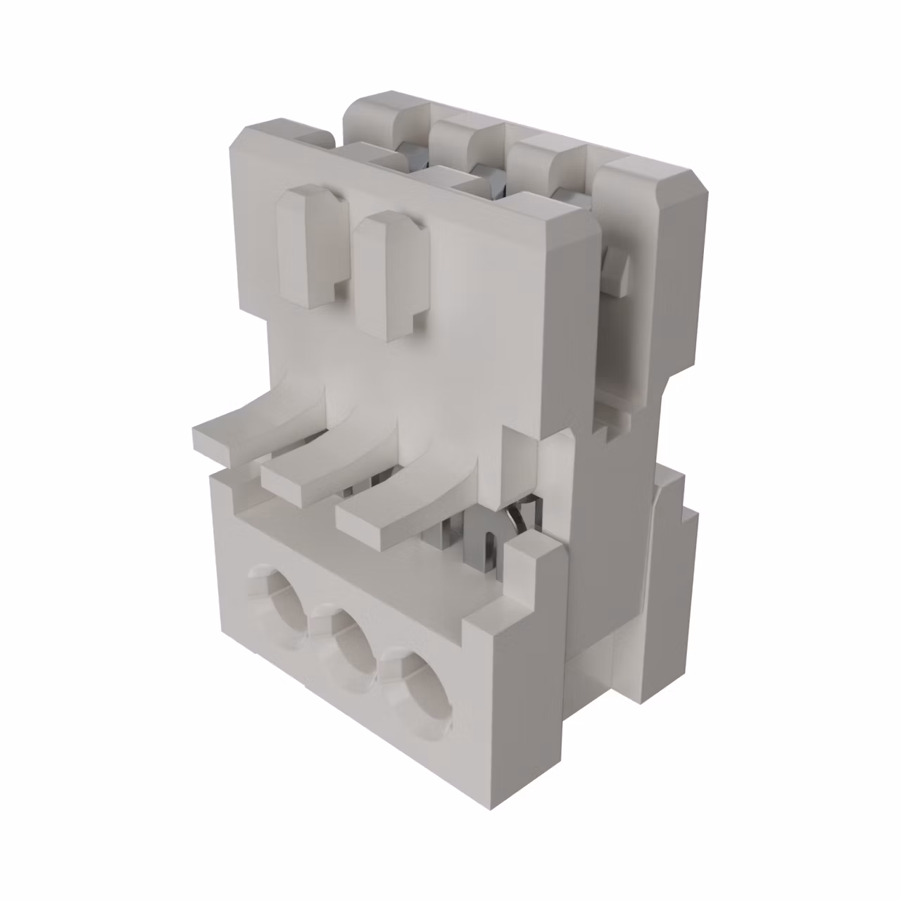 Appli-Mate RAST 2.5 IDT Housing, 2.50mm Pitch, Female, 3 Circuits, Beaded Terminal, Position Keys A & D Removed, Open Endwalls for sale