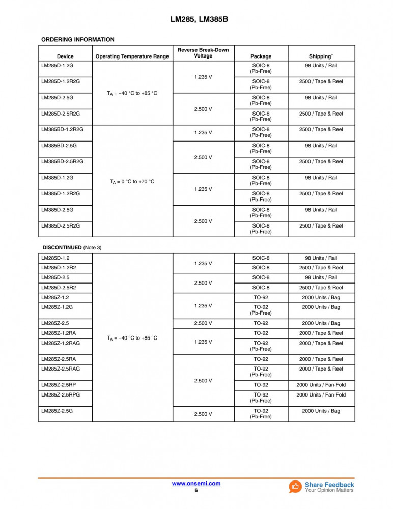 LM385B datasheet page 6