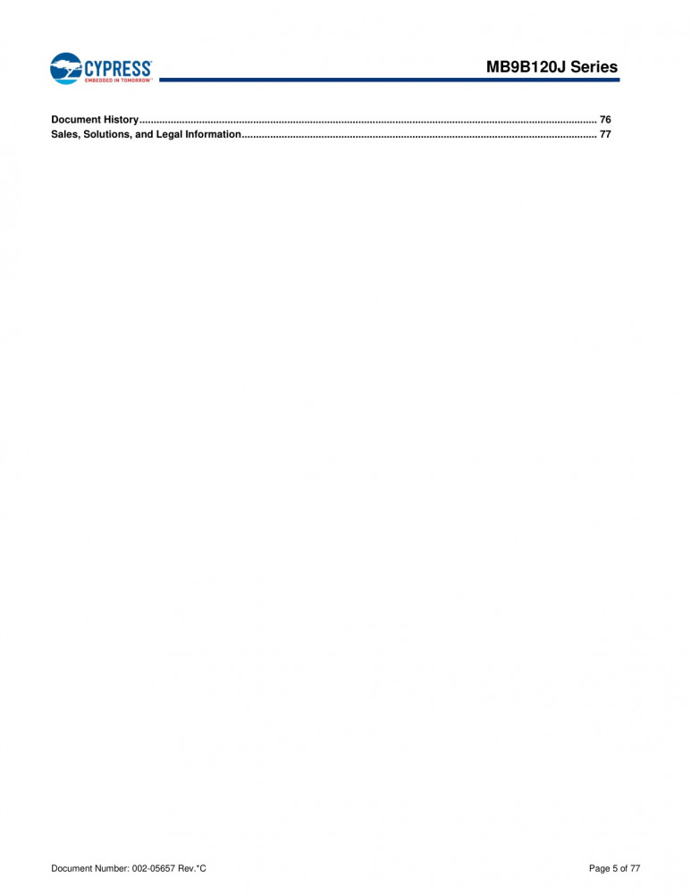 CY9BF121JPMC-G-JNE2 datasheet page 7