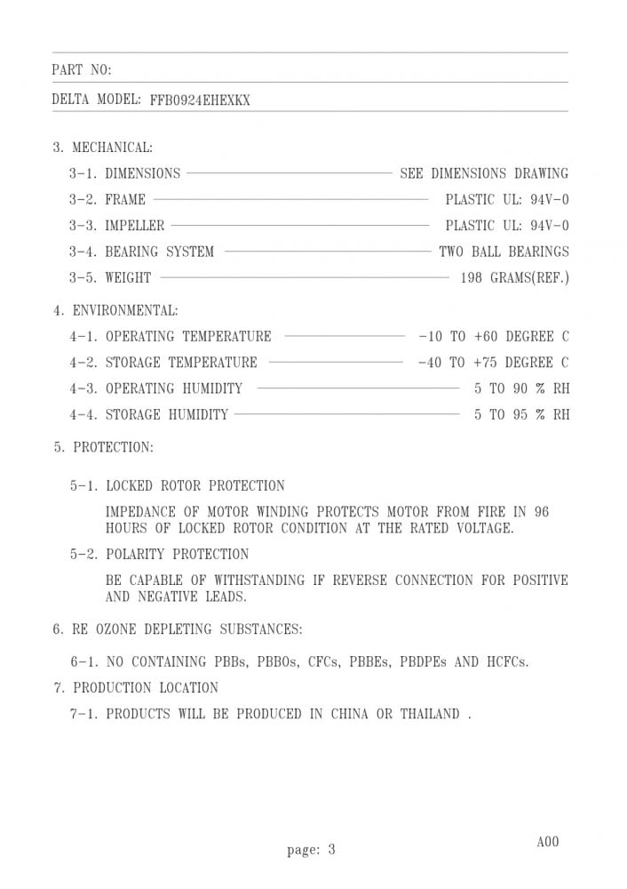 FFB0924EHEXKX specification page 5