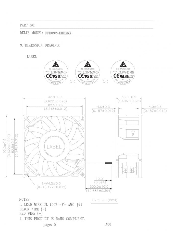 FFB0924EHEXKX specification page 7