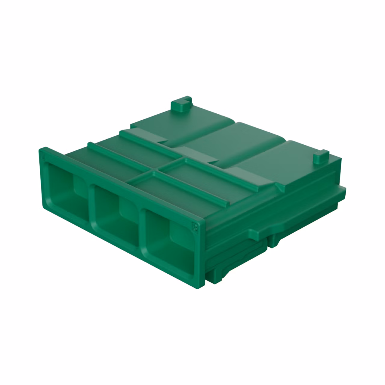 MX-DaSH 6.3/4.8K Terminal Receptacle Cartridge, 3 Circuits, Keying Option E, Green for sale