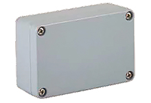 Enclosure, Die-cast Aluminum, S-8000 Series, with External Mounting Flanges, 307 x 257 x 121mm Outside Dimensions, Grey RAL 7037