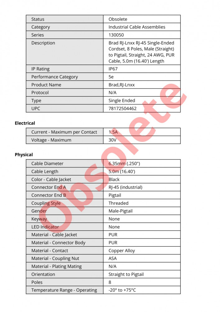 MOLEX 1300500502 product document image 2