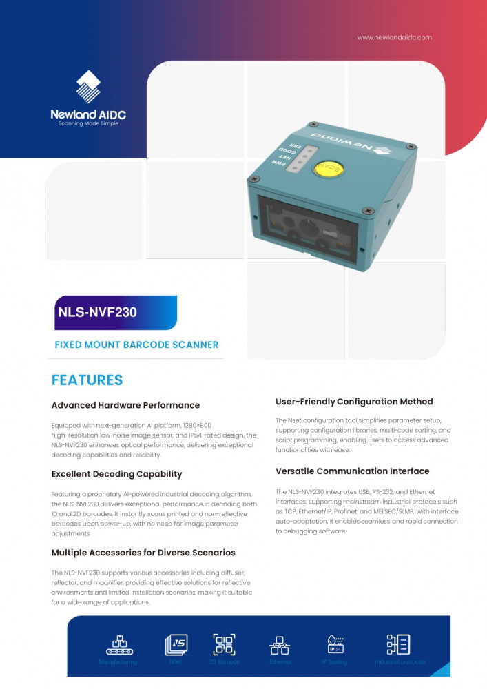 Newland NLS-NVF230 document page 1