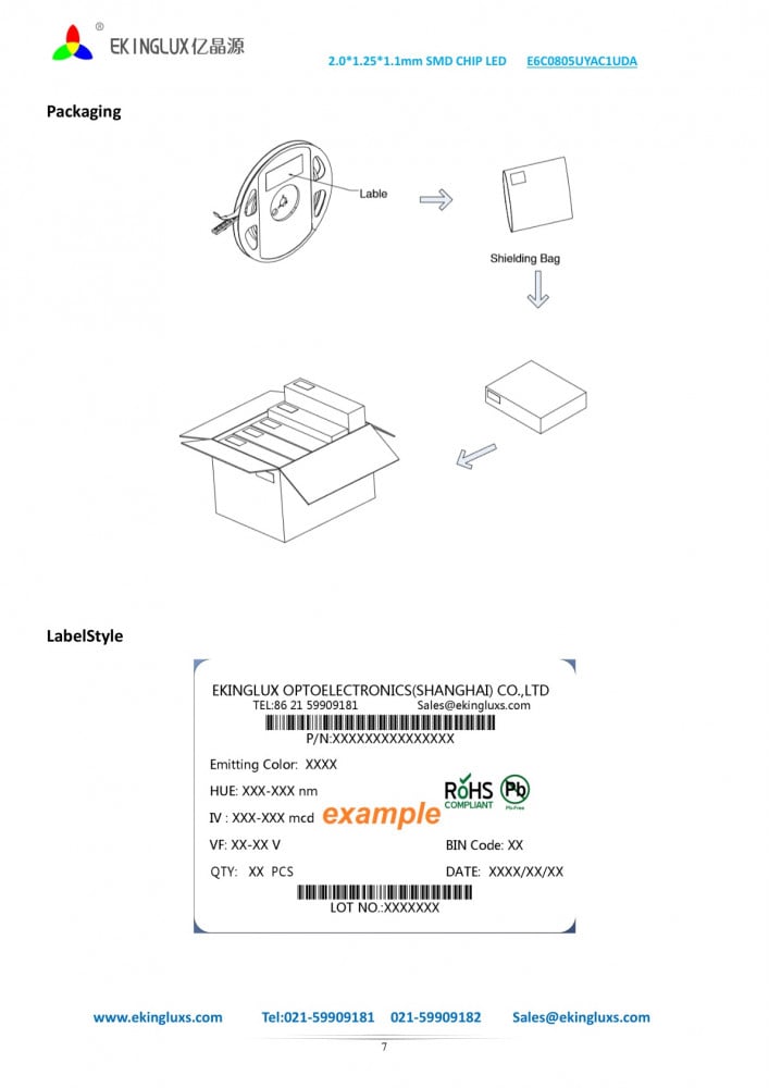 E6C0805UYAC1UDA datasheet page 7