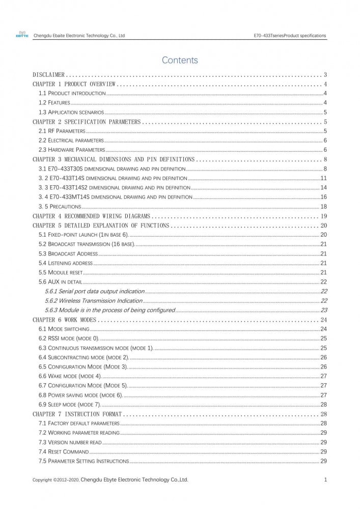 E70-433T30S technical document page 2