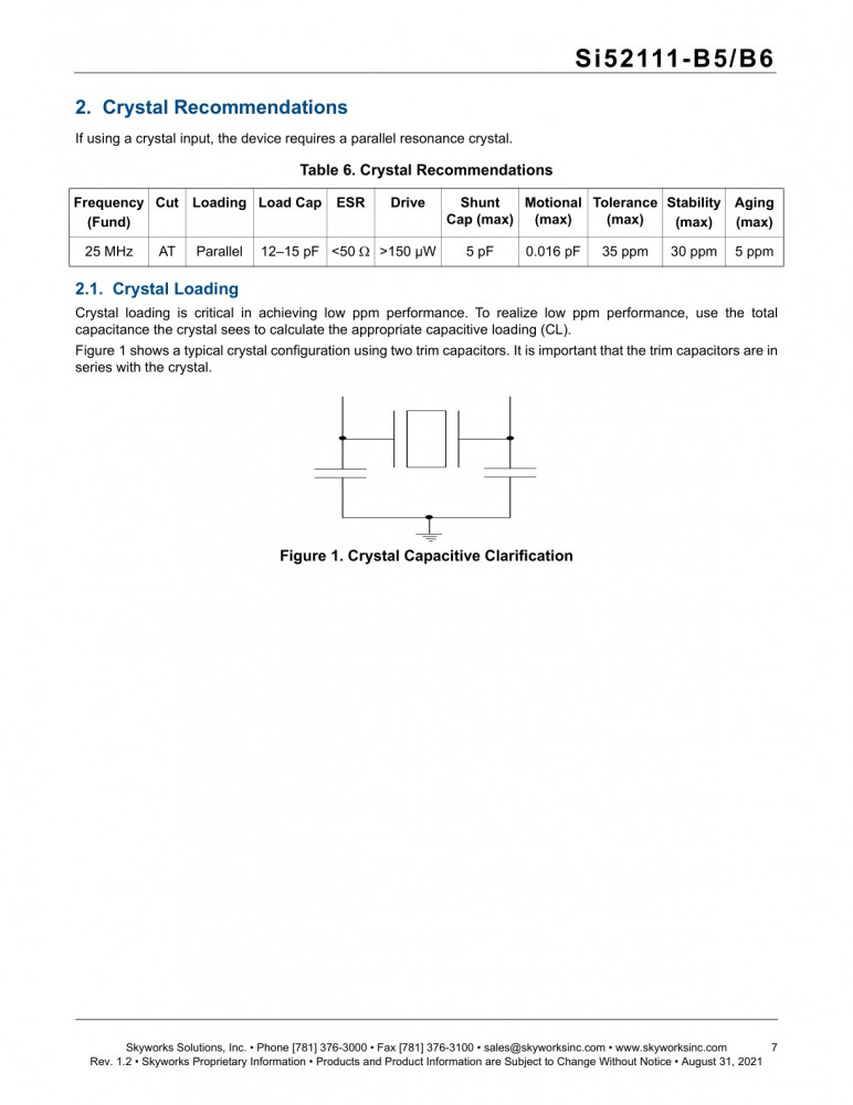 SI52111 technical document page 7
