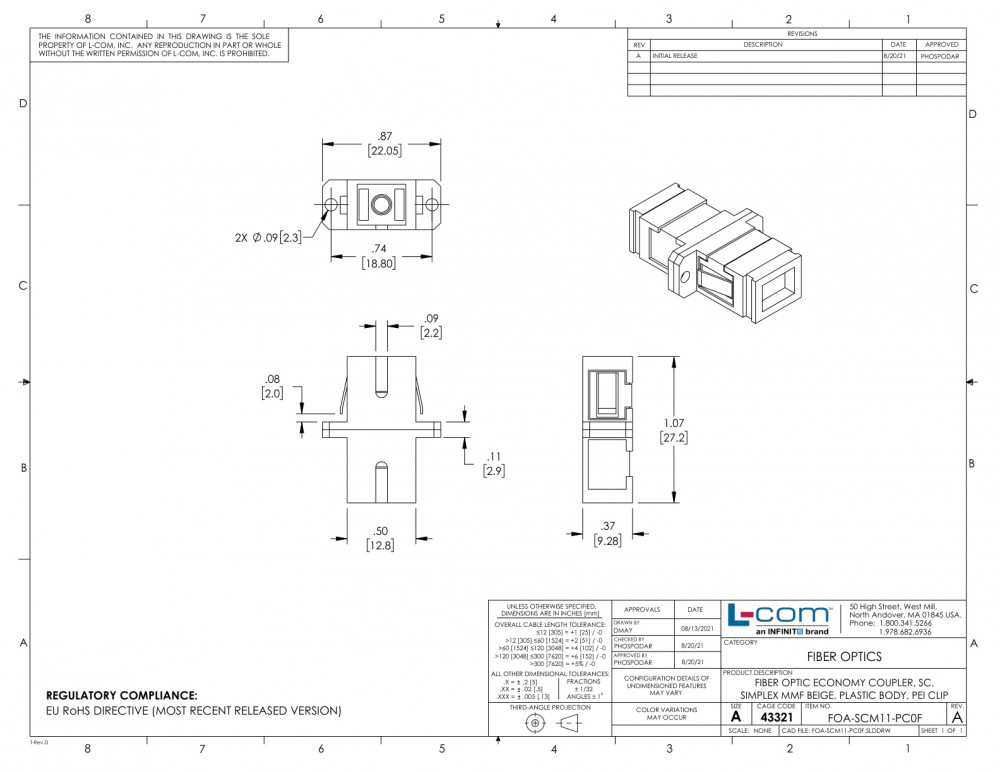 FOA-SCM11-PC0F technical documentation page