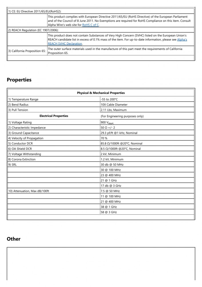 Alpha Wire 9316 specification page 2