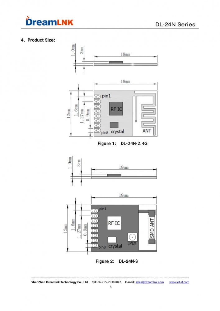DL-24N-2.4G datasheet page 5