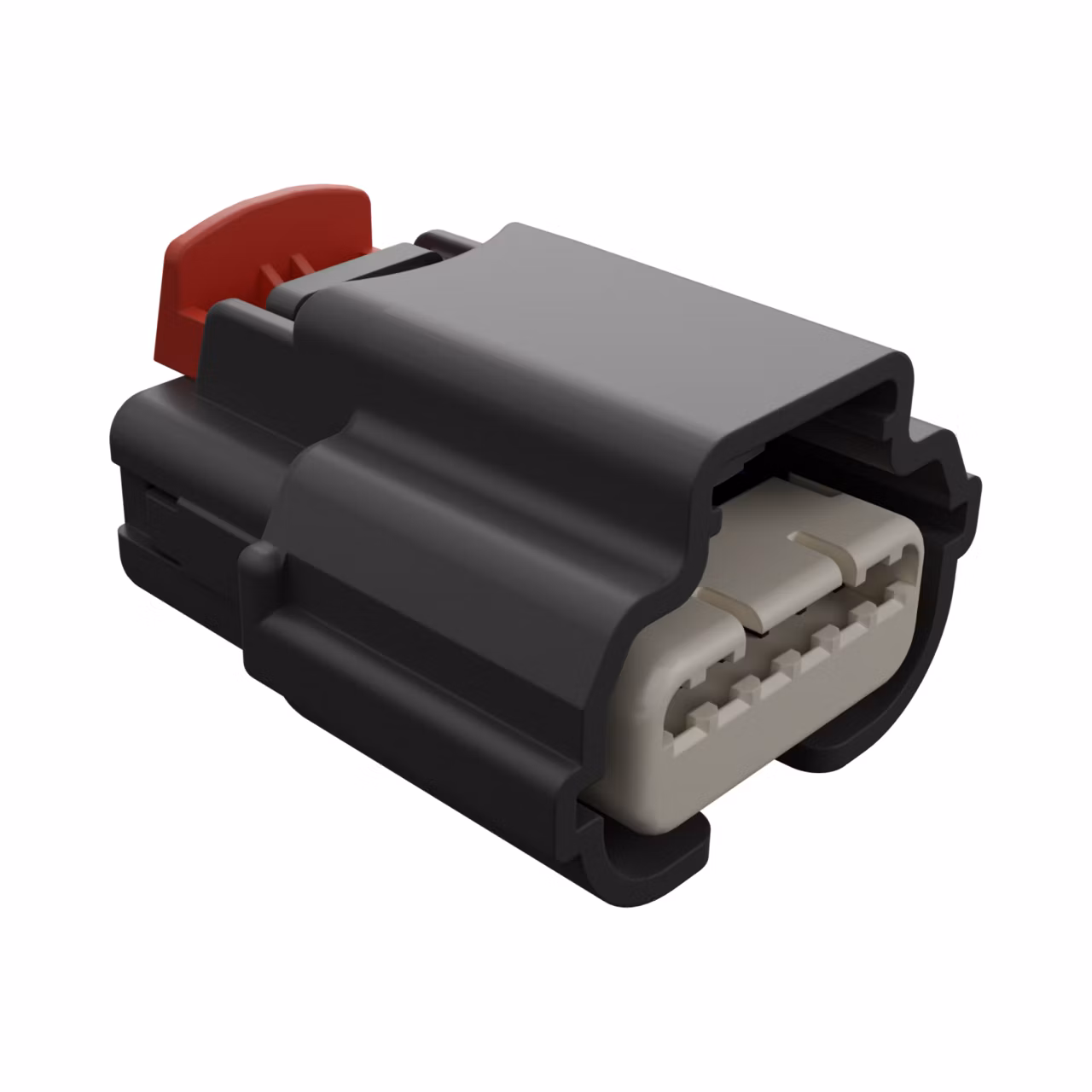 2.54mm MX64 Sealed Single Row Crimp Housing, MX64 Terminal, Gray, 6 Circuits, Key B, with CPA Lock, Terminals 4, 5, and 6 Plugged for sale