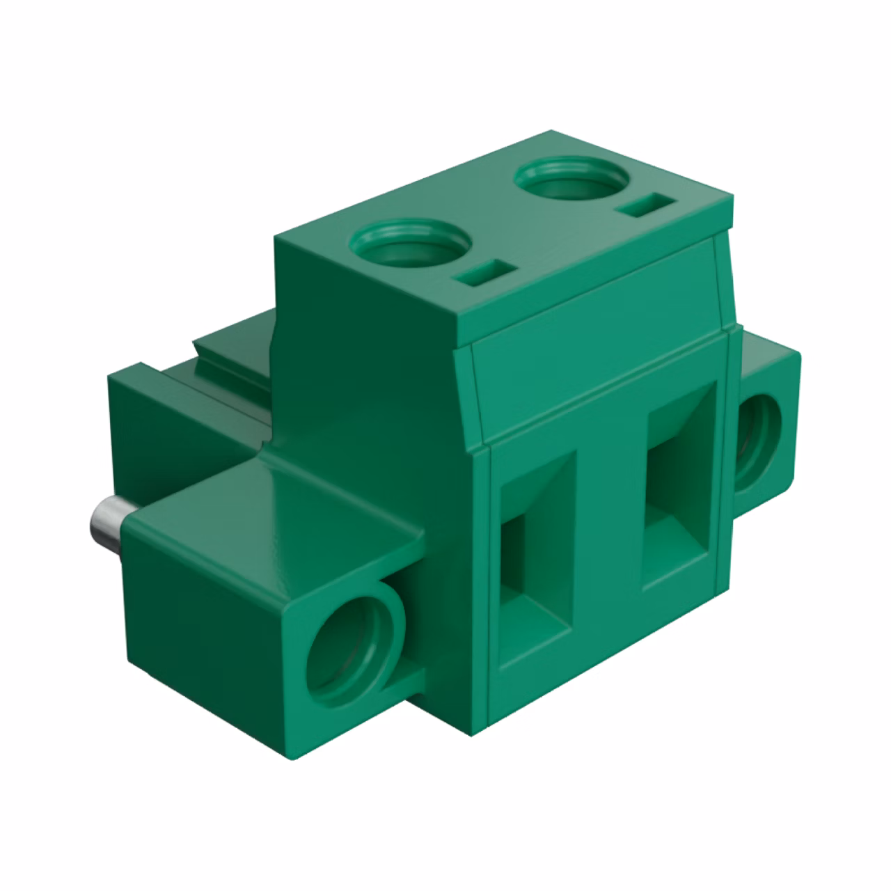 3.50mm Pitch Eurostyle Vertical PCB Pin Header, Breakable, 2 Circuits