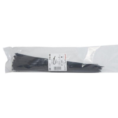 Black cable tie Colson U.V. protected with internal teeth width 9mm and lenght 185 mm