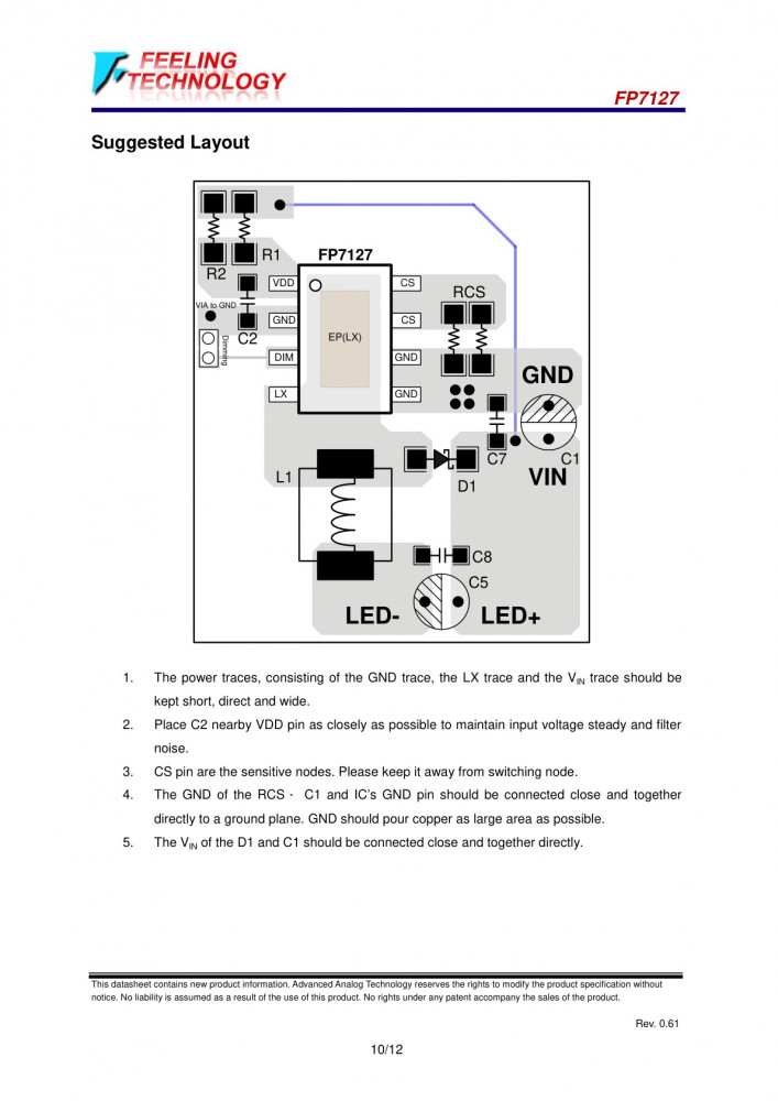 FP7127XR-G1 datasheet page 10