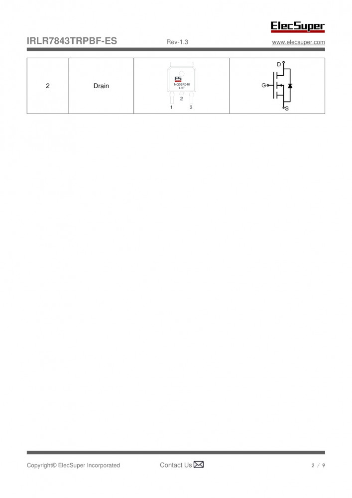 IRLR7843TRPBF-ES datasheet page 2