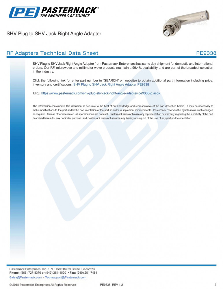 PE9338 technical document page 3