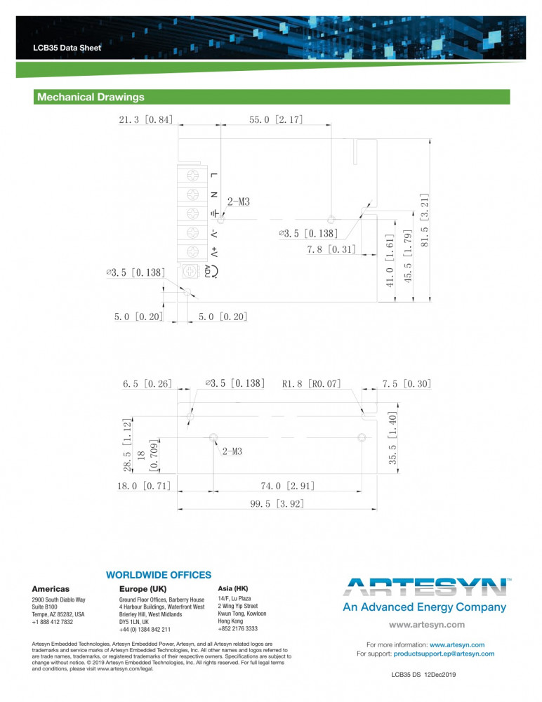 Artesyn LCB35Q technical document page 3