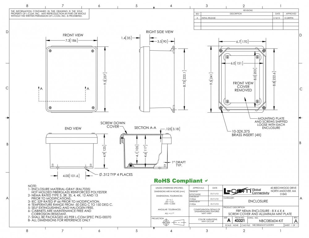 NBC080604-KIT technical document page