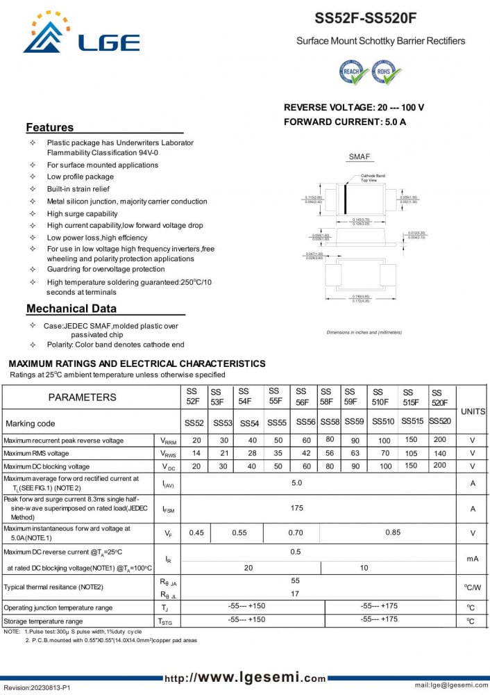 LGE SS510F datasheet page 1