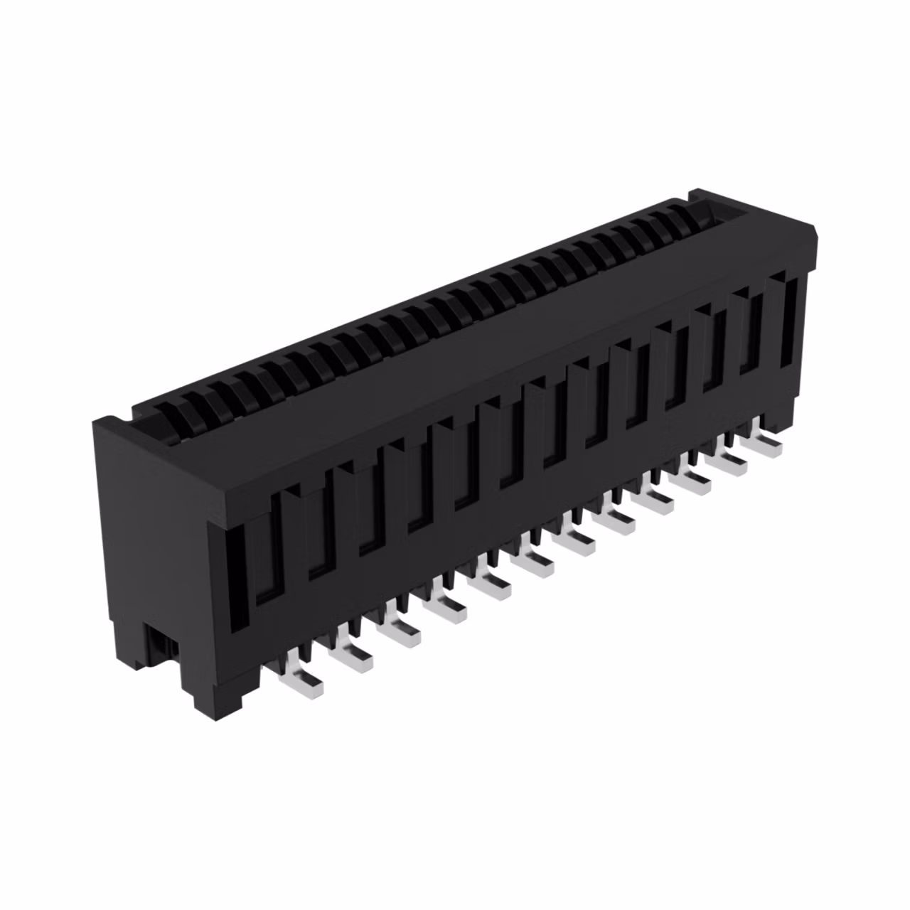 Easy-On FFC/FPC Connector, 0.50mm Pitch, Surface Mount, Vertical, Non-ZIF, Standard Footprint, Tin Bismuth Plating, Short Terminal Type, Black, 24 Circuits for sale