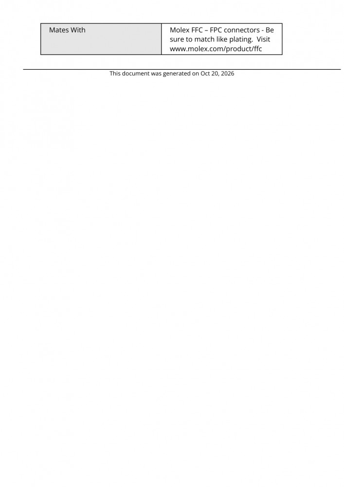 Molex 15268 family specification page 3