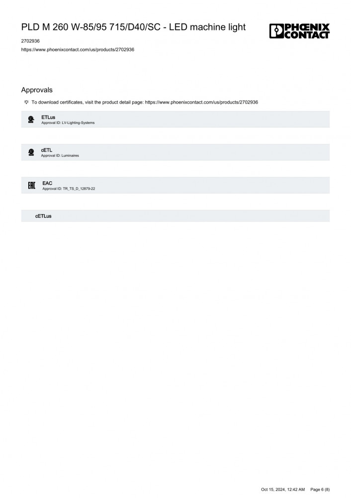 Phoenix Contact 2702936 technical document page 6