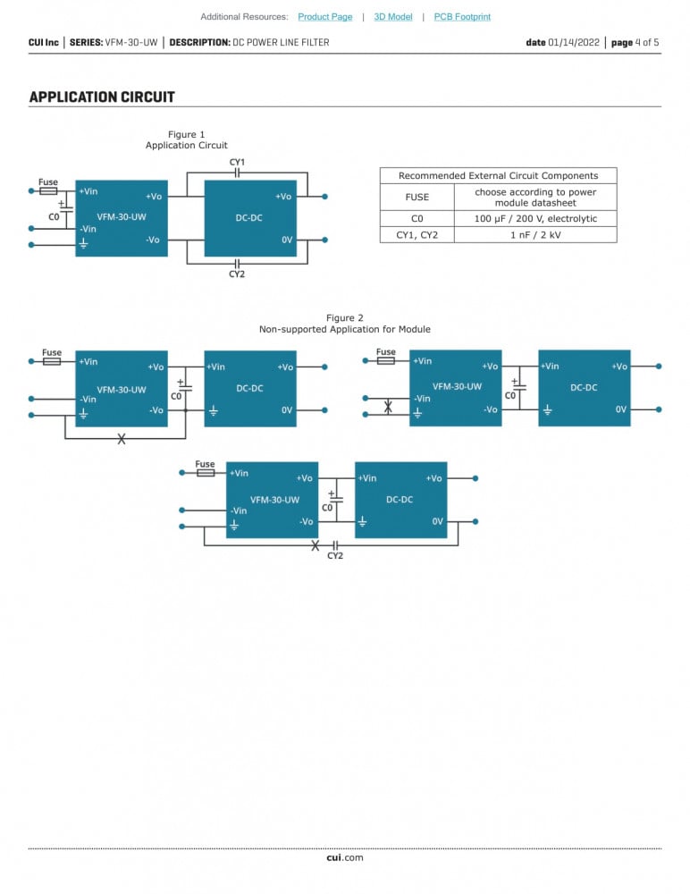 CUI VFM-30-UW-D datasheet page 4