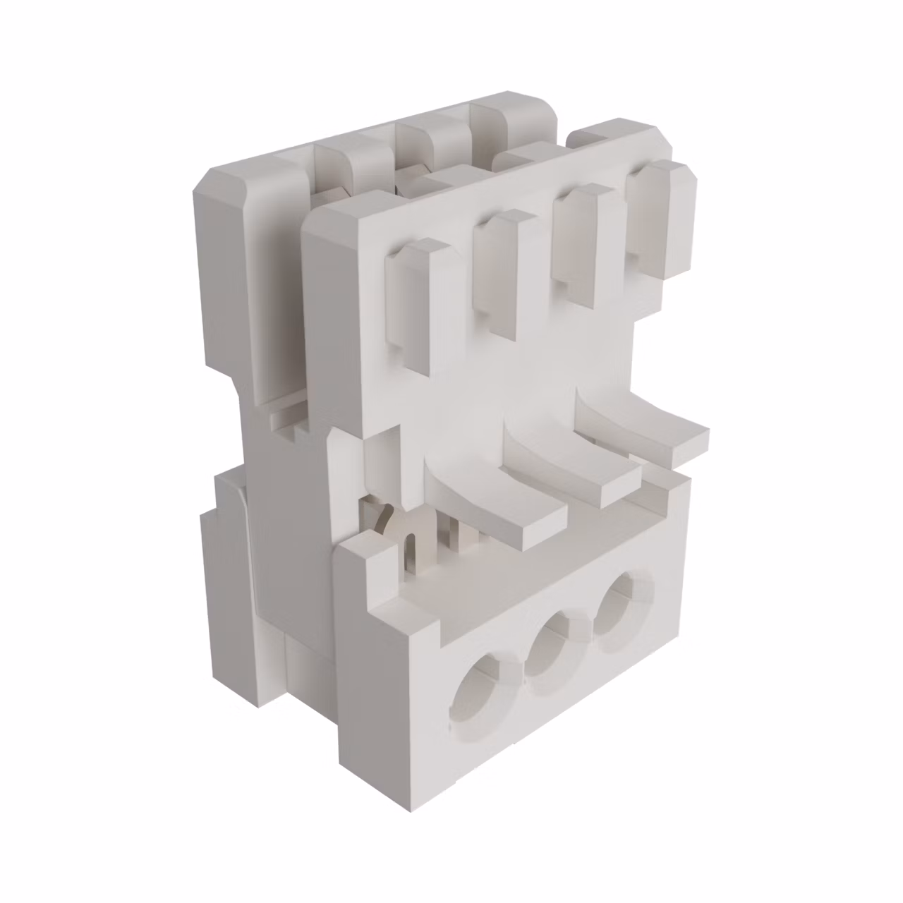 Appli-Mate RAST 2.5 Female Connector, 2.50mm Pitch, 3 Circuits, All Position Keys, Open Endwalls, Voided Circuit 3 for sale