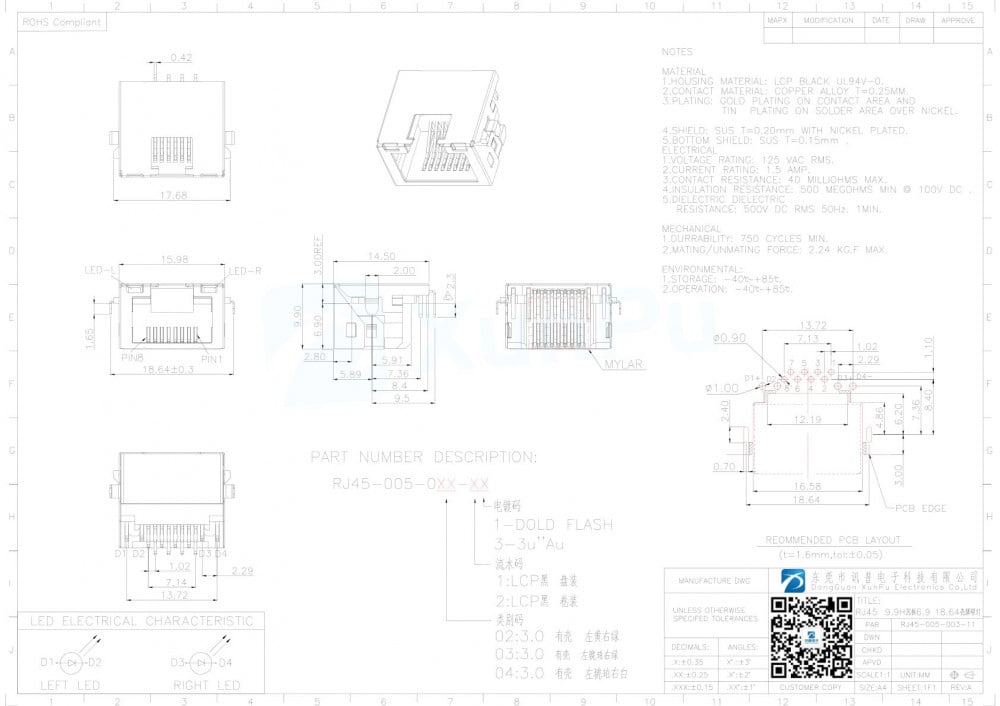RJ45-005-003-11 technical document