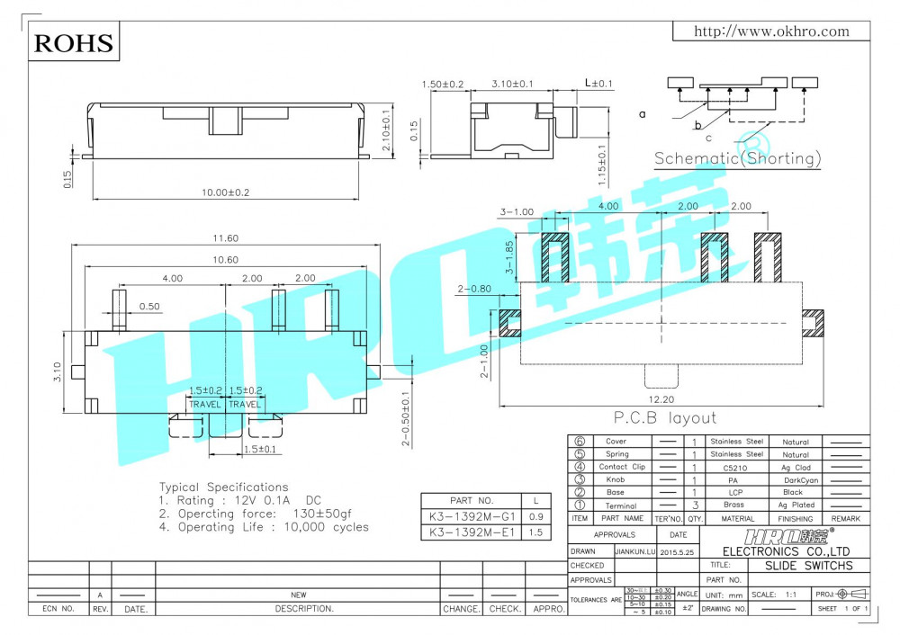 K3-1392M-G1 technical document preview