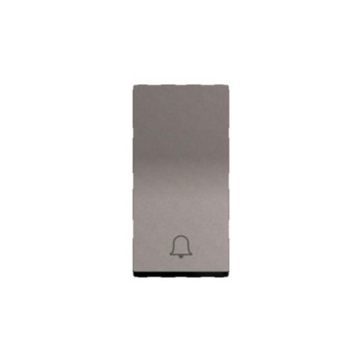Arteor Advance - 1 module 1 way 10A bell push matt titanium - 1M modular push button - 250V AC 10A - Matt titanium finish IP20 for sale