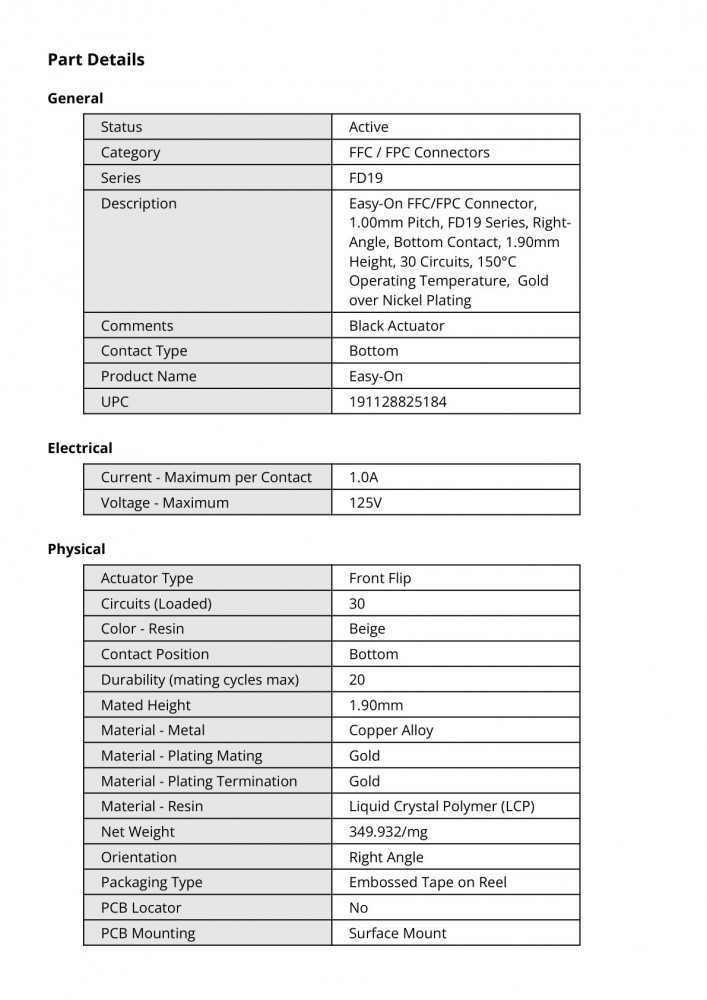 MOLEX 2005280301 technical document image, page 2