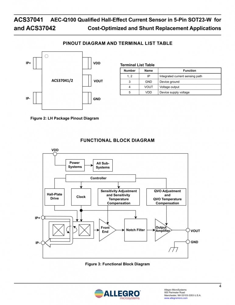 ACS37042 datasheet page 4