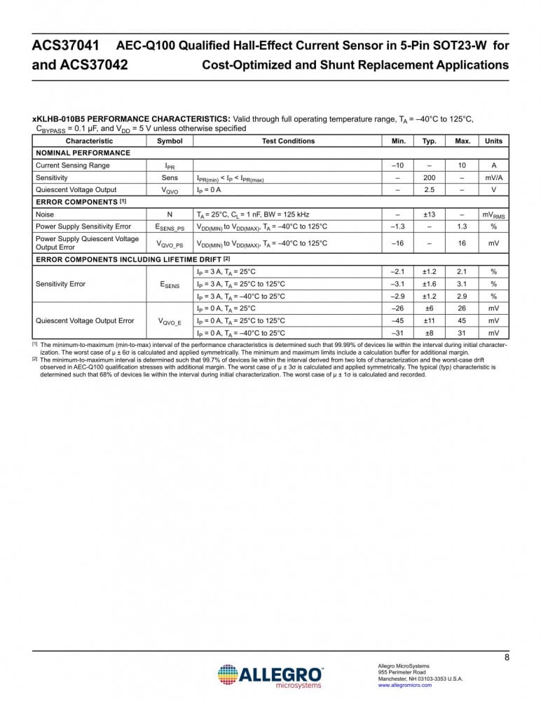ACS37042 datasheet page 8