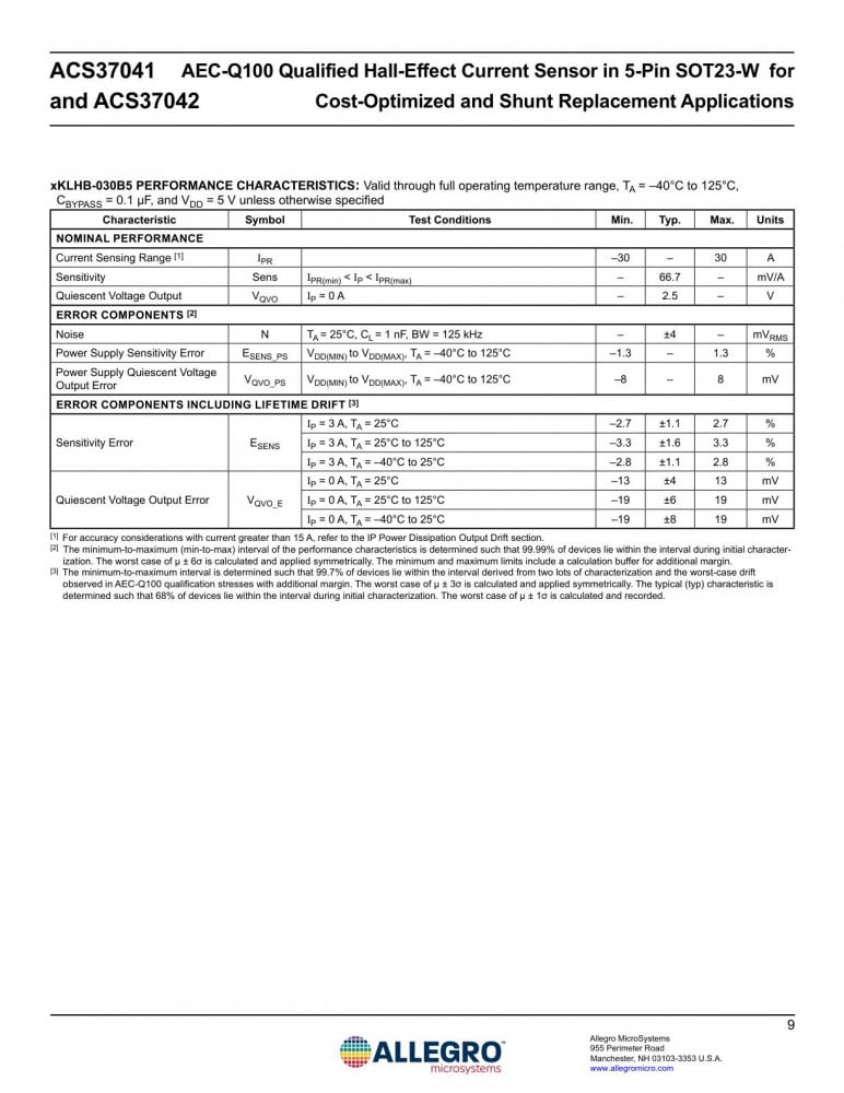 ACS37042 datasheet page 9
