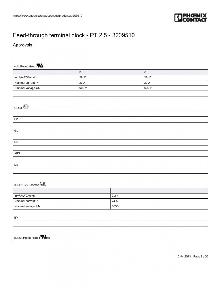 PT 2,5 3209510 technical document page 6