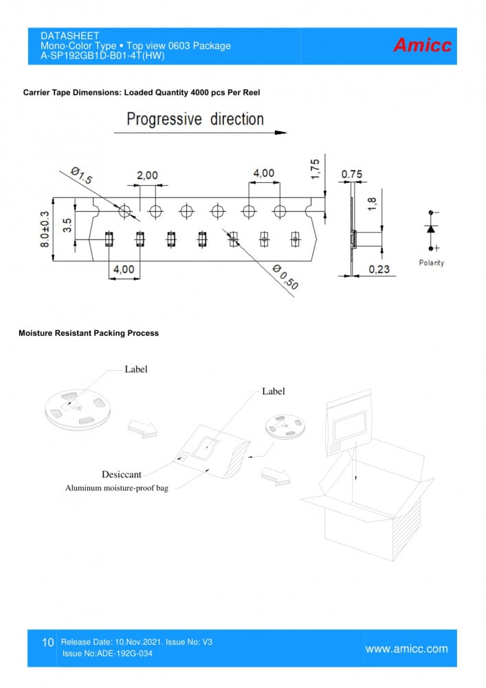 Amicc A-SP192GB1D-B01-4T(HW) datasheet page 10