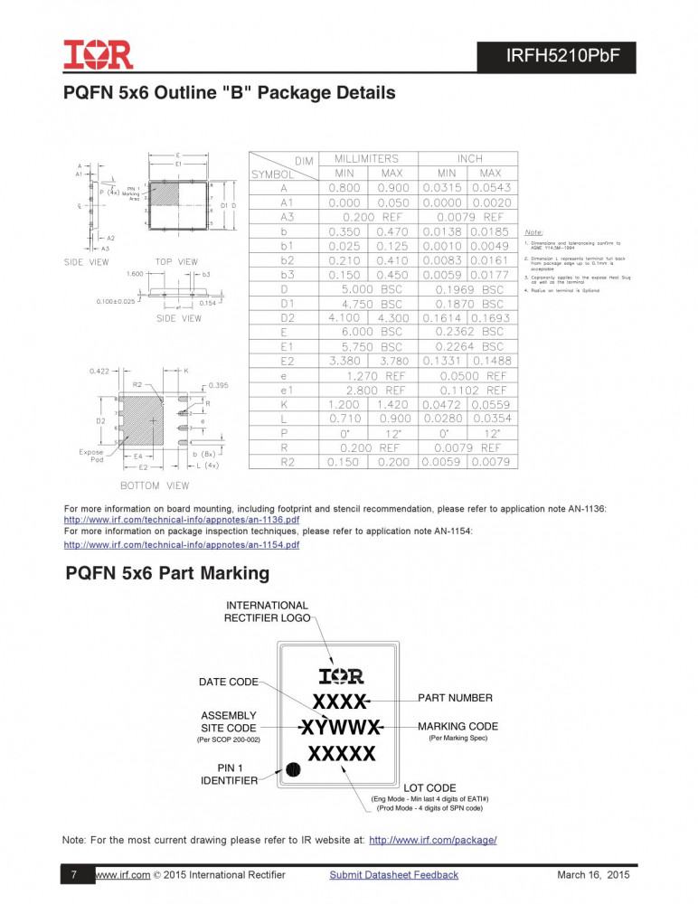 IRFH5210TRPBF datasheet page 7