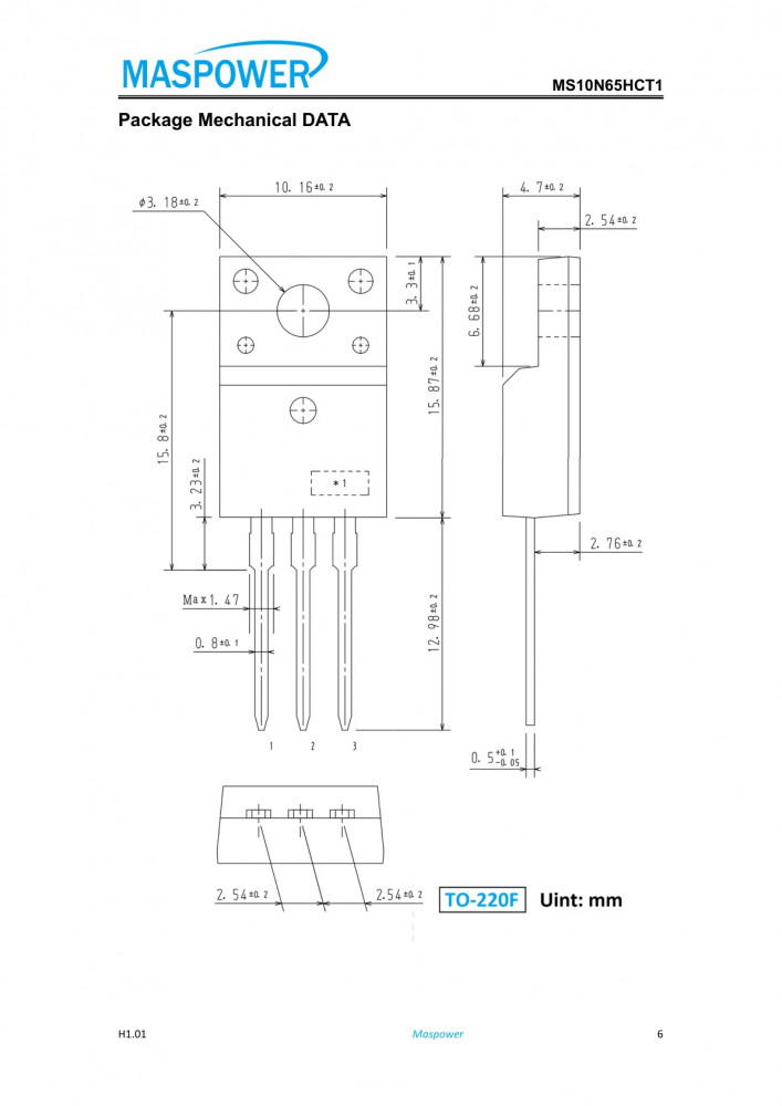 MS10N65HCT1 datasheet page 6