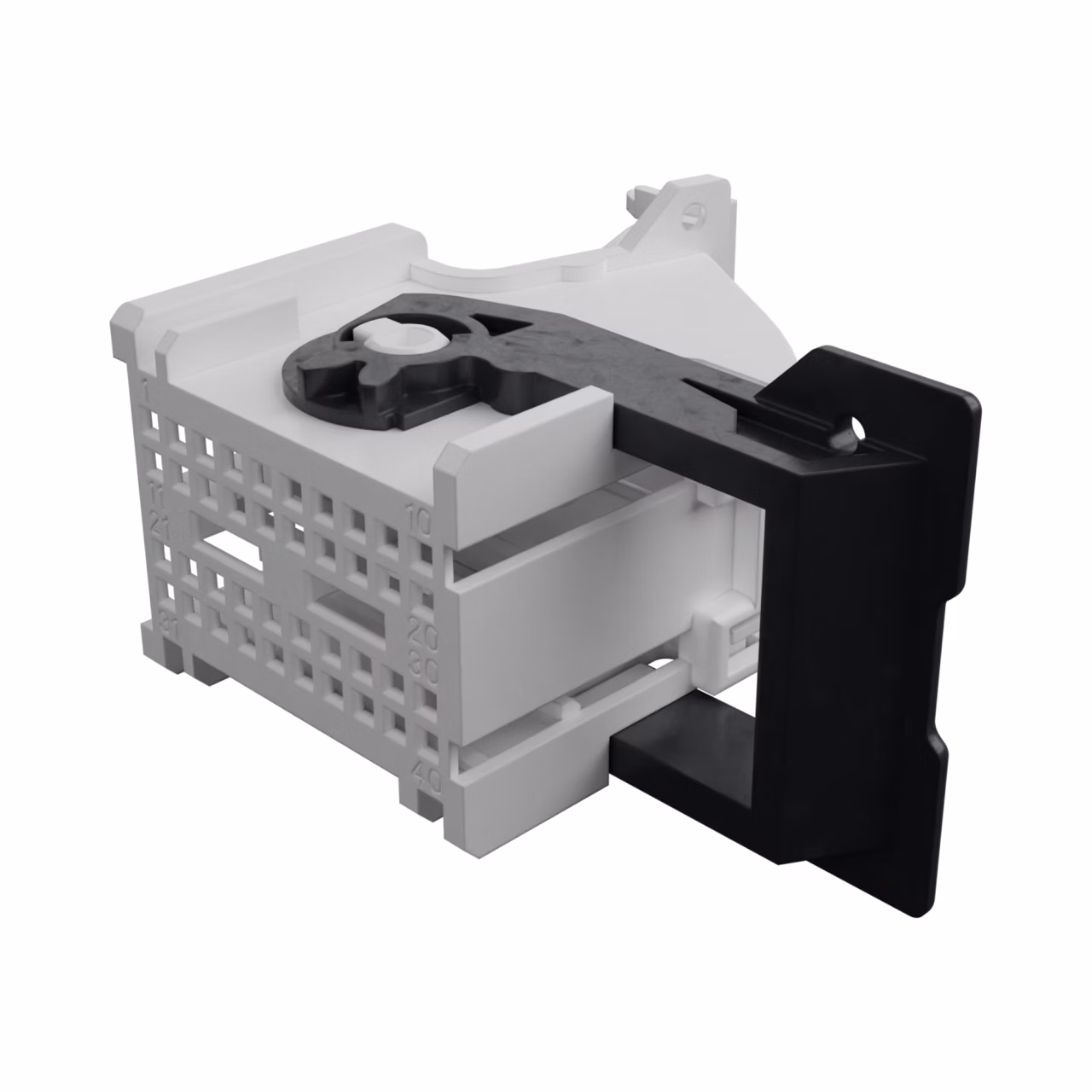 2.54mm Pitch MOX Receptacle Housing, 4 Rows, 40 Circuits, White for sale