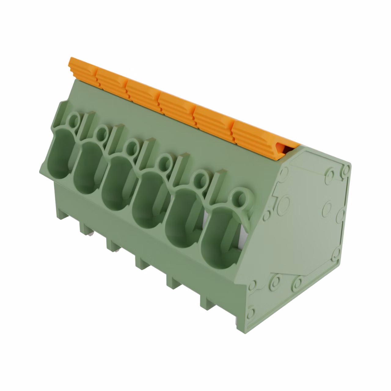 7.50mm Pitch Lever Activated Fixed Mount PCB Terminal Block, 35° Wire Entry, Bussed Terminals, 6 Circuits for sale